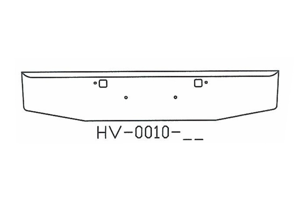 PETERBILT 389 16" TAPERED CHROME BUMPER TOW PIN ONLY 2007 & UP (ALSO ...