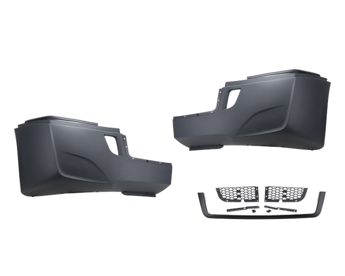 CASCADIA 2018 & UP COMPLETE BUMPER ASSEMBLY W/O FOG LIGHT HOLE (BLACK ...